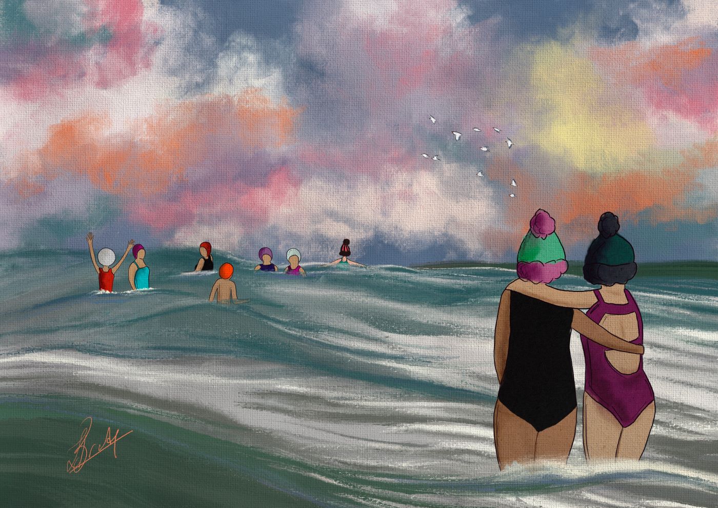 Sea swimming art – Our Wee Makers